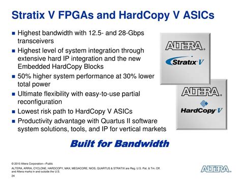 PPT Introducing Nm Stratix V FPGAs And HardCopy V ASICs Built For Bandwidth PowerPoint