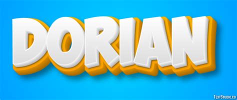 Dorian Text Effect And Logo Design Name