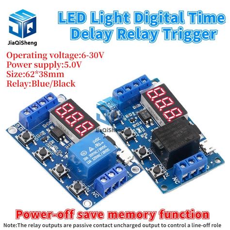Dc 5v 12v 24v Led Light Digital Time Delay Relay Trigger Cycle Timer
