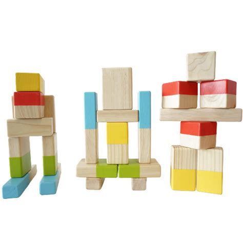 Buy Simple Blocks Wooden Building Blocks Set On Snooplay India