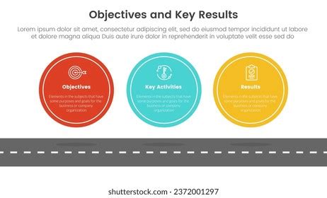 Okr Objectives Key Results Infographic Stock Vector Royalty Free Shutterstock
