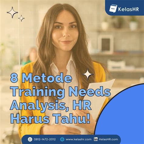 8 Metode Training Needs Analysis Hr Harus Tahu Kelas Hr