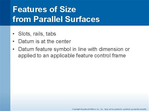 Chapter 6 Datums And Datum Feature References Objectives