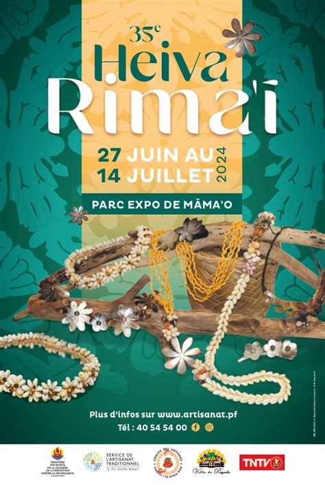 Le 35e Heiva Rimaī Ouvre Le 27 Juin Service De Lartisanat Traditionnel