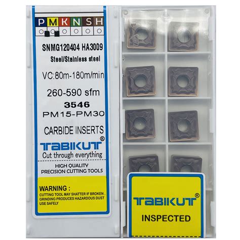 Chipbreaker Insert Snmg12040408 Hahs3009steel Pack Of 10 Jaibros