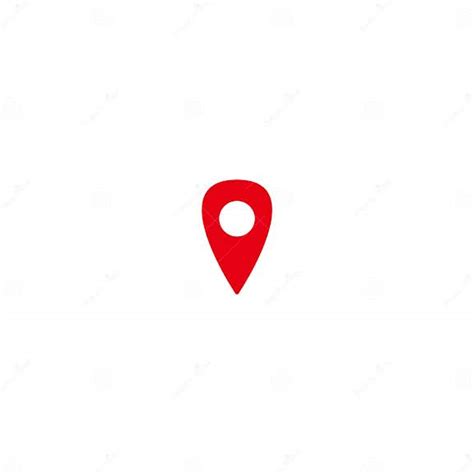 Red Location Icon Gps Pointer Map Pin Navigator Guide Stock Illustration Illustration Of