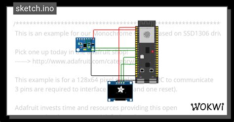 Esp32 S3 I2c Adafruit Ssd1306 Example Copy Wokwi Esp32 Stm32 Arduino Simulator