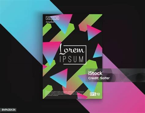 안내 책자 표지 디자인 카드 분리입니다 동적 패션 플랫 디자인입니다 포스터 배너 전단지 포스터 명함 및 기타 프로젝트 벡터 일러스트 레이 션 0명에 대한 스톡 벡터 아트 및