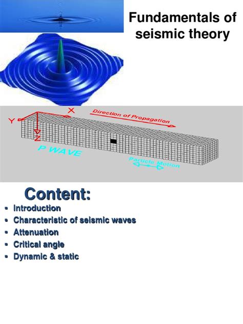 5 1 Seismic Waves Theory Waves Attenuation Free 30 Day Trial Scribd