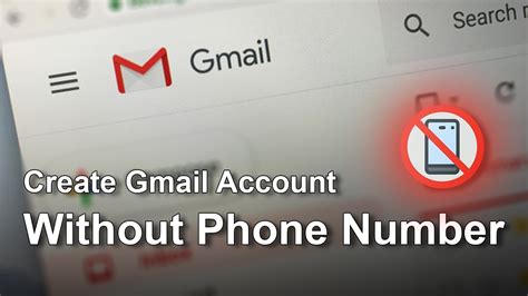 How To Create Gmail Account Without Phone Number Youtube
