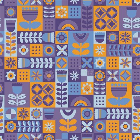 Modern Trendy Abstract Minimalistic Seamless Pattern Geometric Repeatable Pattern Tile Design