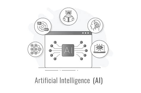 Aset Diagram Konsep Ai Deep Learning Neural Network Computer Vision