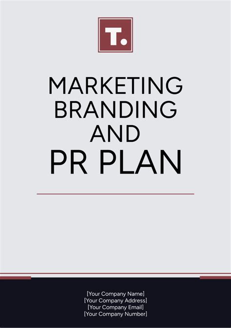 Free Marketing Branding And Pr Plan Template To Edit Online