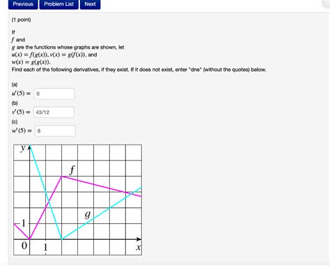 Solved If Ff And Gg Are The Functions Whose Graphs Are