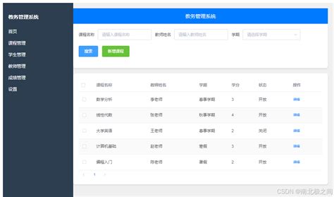 Vuejs Element Ui 实现教务管理系统：完整代码教程，新手必学！从零开始：用 Vuejs 构建教务管理系统，新手友好的详细