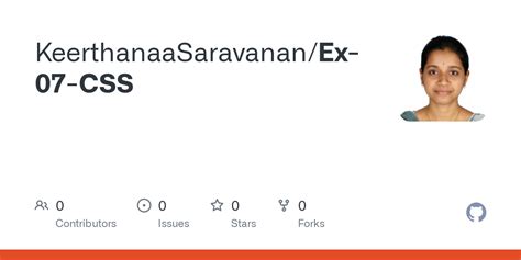 GitHub KeerthanaaSaravanan Ex CSS