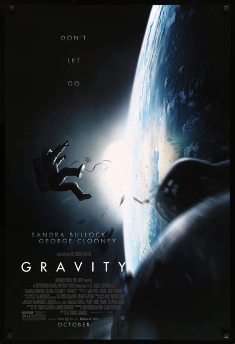 Gravity 2013 Original One Sheet Movie Poster Original Film Art Vintage Movie Posters