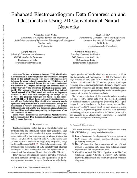 Pdf Enhanced Electrocardiogram Data Compression And Classification