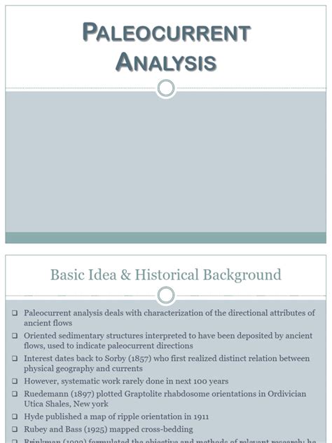 Paleocurrent Analysis Pdf Histogram Earth Sciences