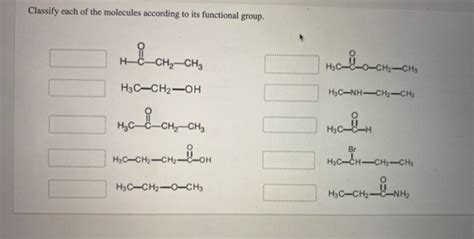 Solved Classify Each Structure According To Its Functional Class H