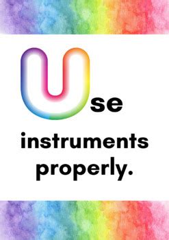 Rainbow Music Essential Agreements IB PYP Inspired Classroom TPT