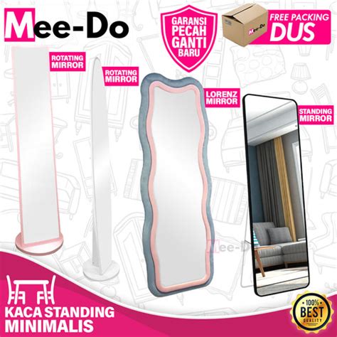 Promo Standing Mirror Mee Do Aesthetic Kaca Cermin Full Body Libby