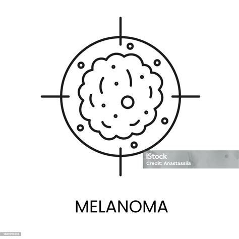 피부암 흑색종 선 아이콘 벡터 암 악성 질환 검은색에 대한 스톡 벡터 아트 및 기타 이미지 검은색 날씬한 낮 Istock