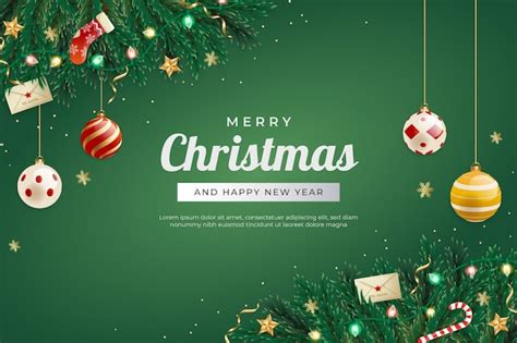 크리스마스 시즌을 위한 그라디언트 배경 무료 벡터