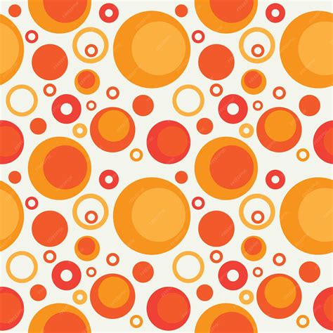 Premium Vector Colorful Circle Vector Seamless Pattren On A Light Background