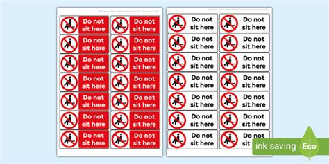 please do not use sign