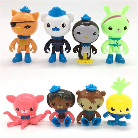 8pcs Octonauts Cartoon Characters Toy Figurines For Cake Decorating Or