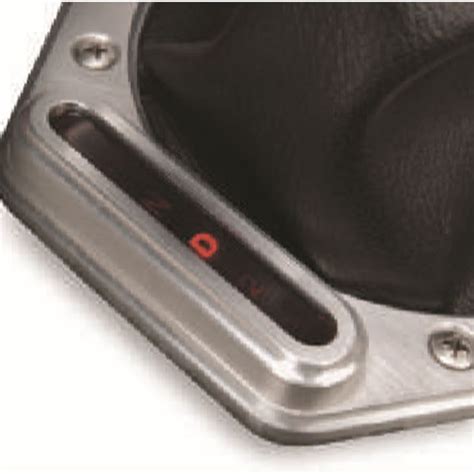 Lokar Cinb 1758 Shift Boot Round Brushed Billet With Vertical Led Indicator Sensor Kit For Gm