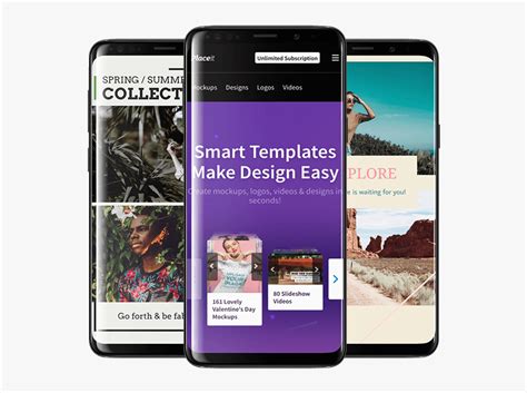 Android Phone Mockups Android Phone Design Mockup HD Png Download Kindpng