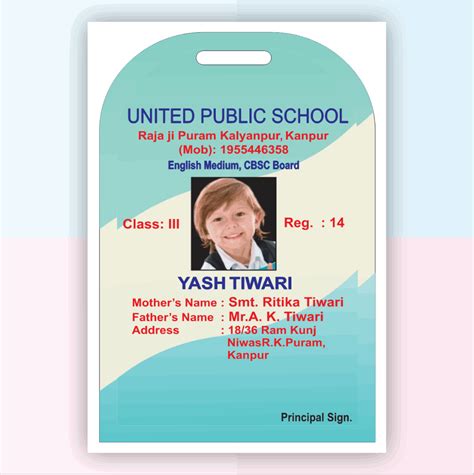 Acrylic Id Card Design No Se010 Download