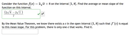 Solved Consider The Function F X 2x 8 On The Interval