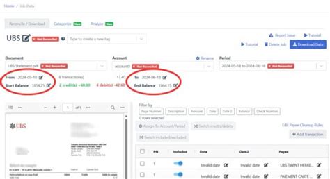 How To Convert Ubs Bank Statements To Excel Csv And Qbo In 1 Minute Or Less Docuclipper