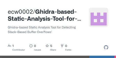 Issues · Ecw0002ghidra Based Static Analysis Tool For Detecting Stack Based Buffer Overflows
