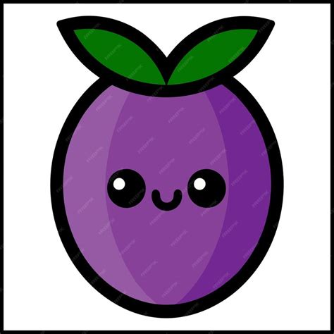 Acai Berry Fruit Vector Illustration Premium Vector