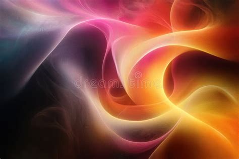 Vibrant Abstract Swirl Of Colors Showcasing Dynamic Fluid Movements And Textures In Art Stock