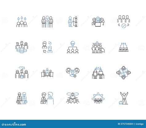 Cluster Clump Line Icons Collection Bunch Conglomeration Knot Grouping Agglomeration Array