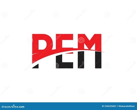 Pem Letter Initial Logo Design Vector Illustration Stock Vector Illustration Of Letter Icon