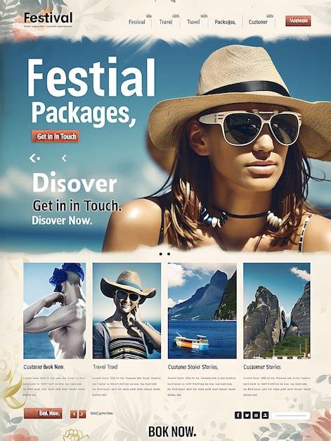 Carousel Layout With Animated Transitions Modern Website Lay Autumn