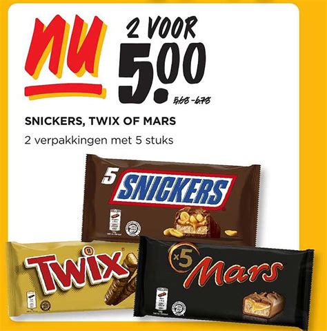Snickers Twix Of Mars Aanbieding Bij Jumbo