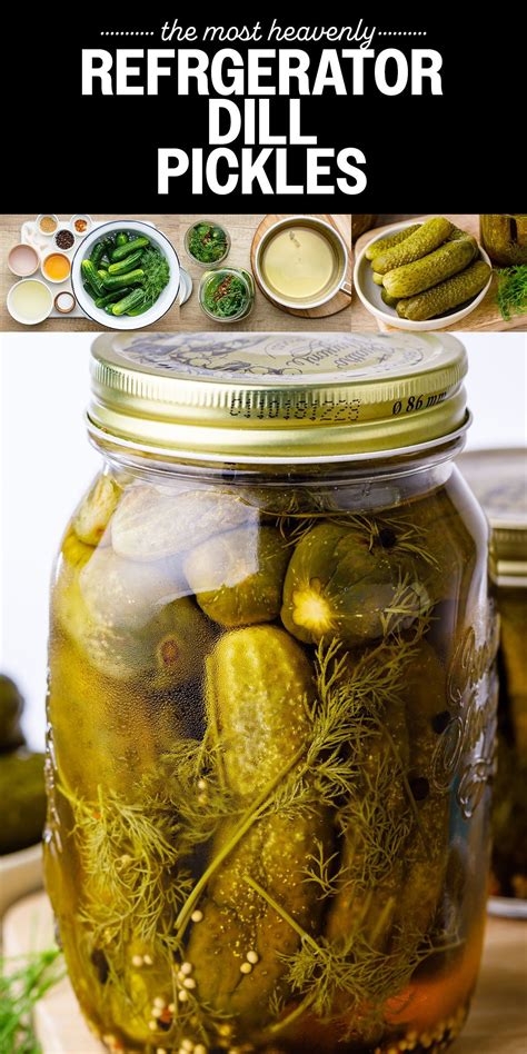 How To Make Crispy Refrigerator Dill Pickles Without Canning Nurtured Homes Recipe In 2024