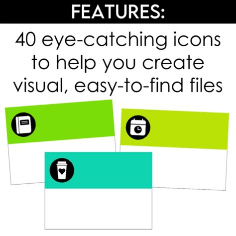 Color Coded File Folder Labels