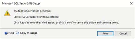 Troubleshooting Sql Server Installation Error Service ‘sqlbrowser Start Request Failed
