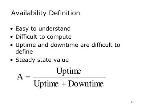 Equipment Availability Definition At Julie Sherwood Blog