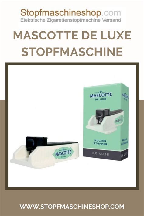 Mascotte De Luxe Manuelle Stopfmaschine - Elektrische Stopfmaschine Shop