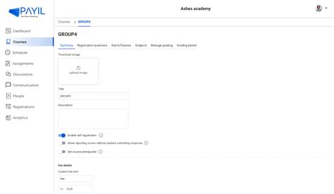 Lms Platform Faq How To Edit The Course Summary