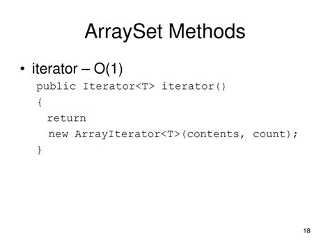 Arrayset Methods And Arrayiterator Ppt Download